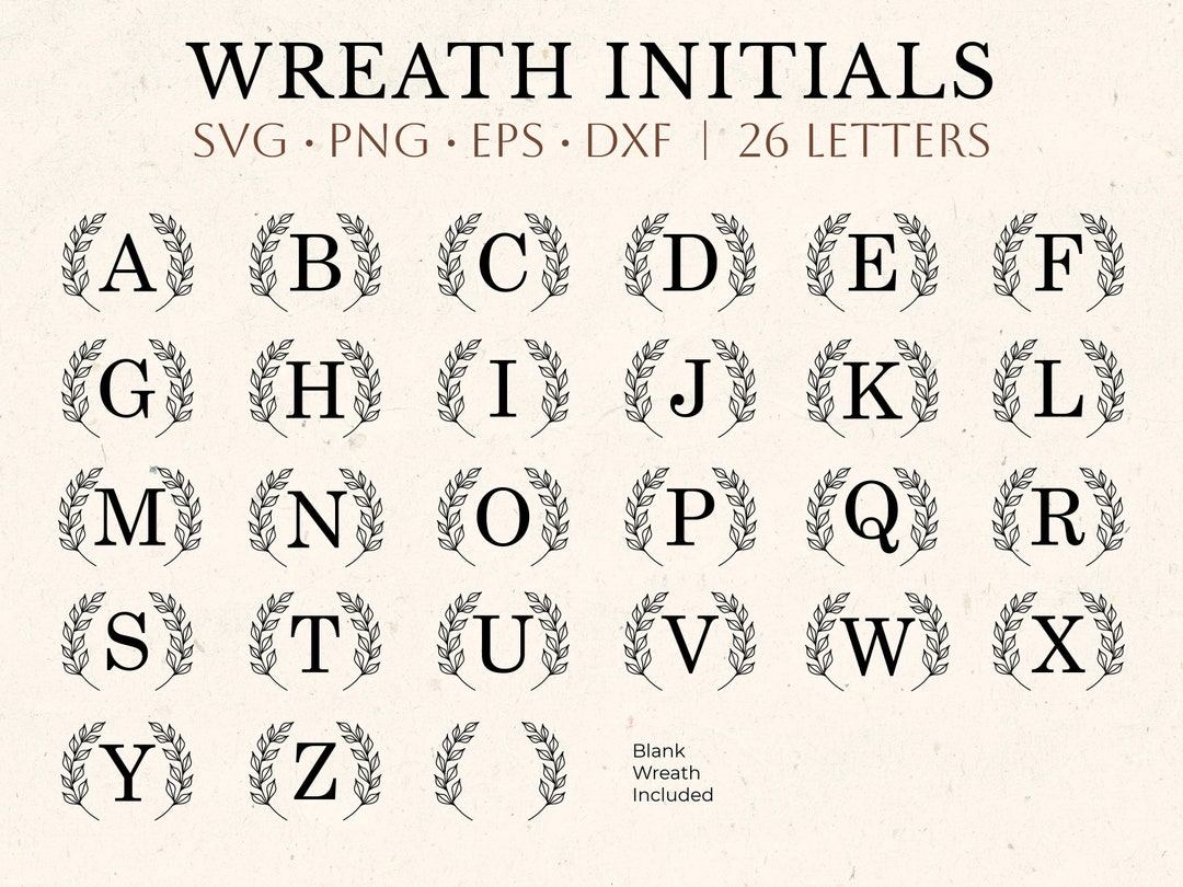 Monogram SVG Bundle, Last Name Svg, Initial Monogram Svg, Flourish ...