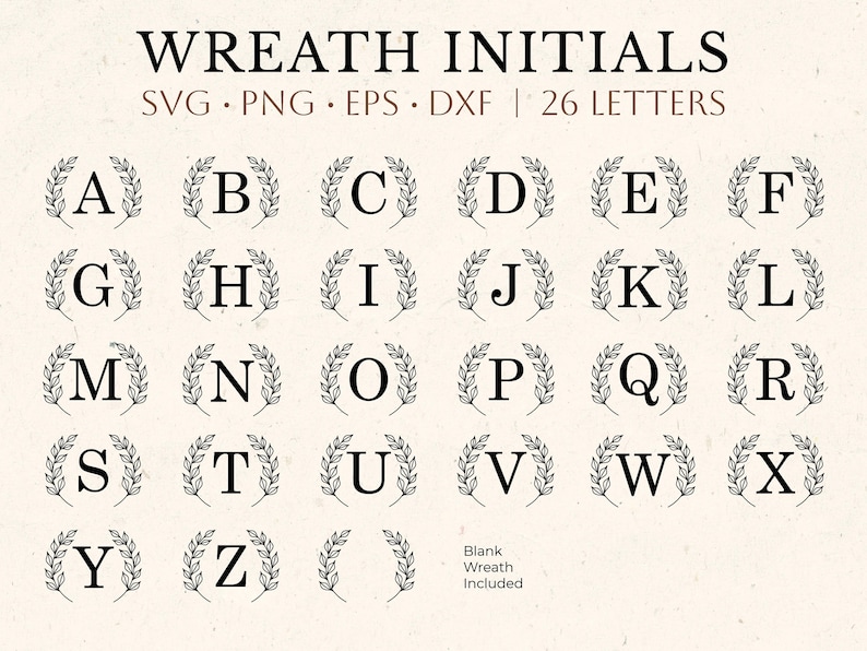 Monogram SVG Bundle, Last Name Svg, Initial Monogram Svg, Flourish ...