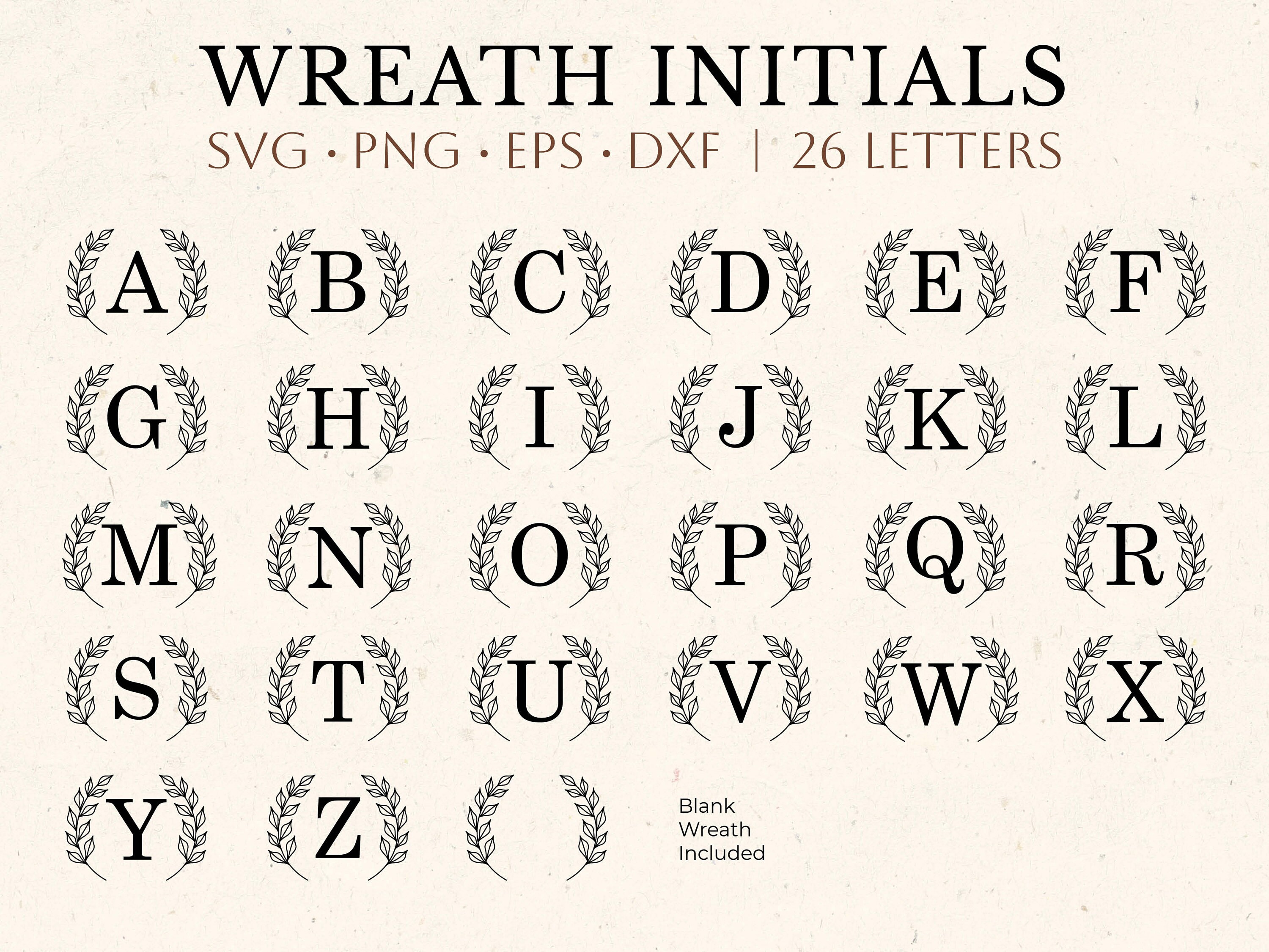 Monogram SVG Bundle Last Name Svg Initial Monogram Svg - Etsy