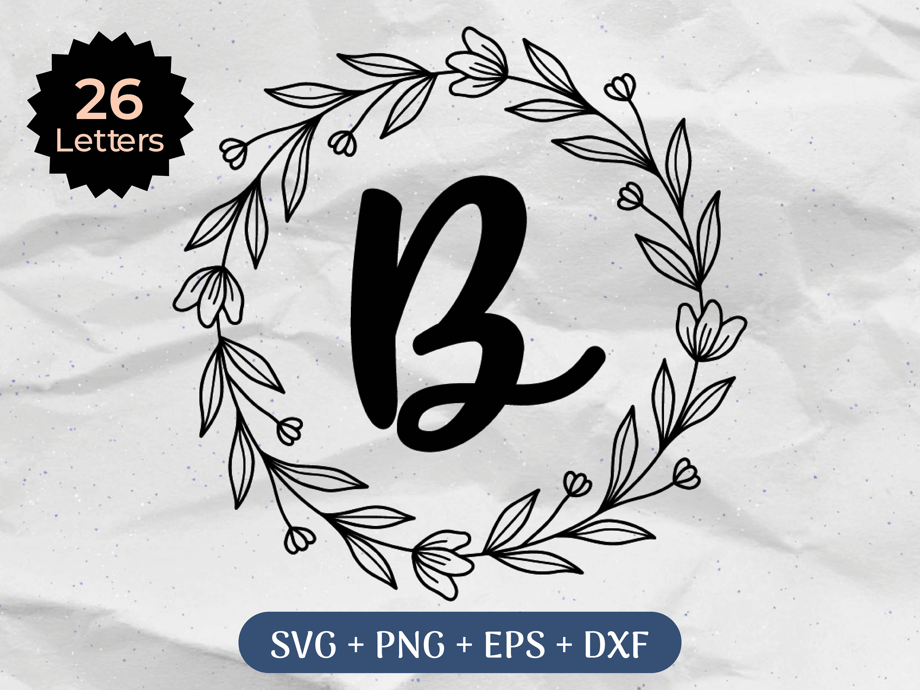 Monogram SVG Bundle, Last Name Svg, Initial Monogram Svg, Flourish ...