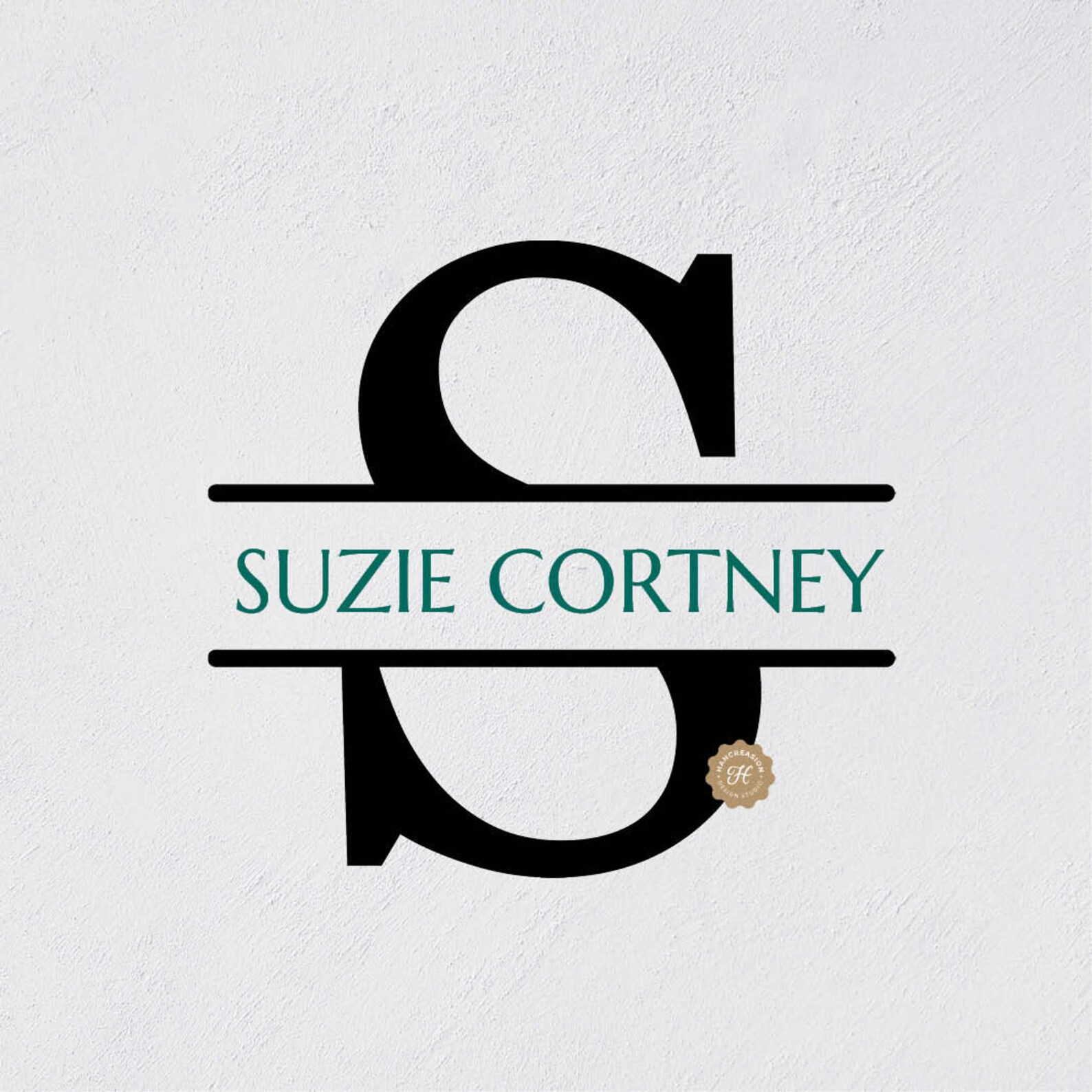 Split Monogram SVG Bundle, Spilt Letter Svg, Alphabet Clipart, Last ...