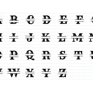 Monogram SVG Bundle, Last Name Svg, Initial Monogram, Ivy Alphabet ...