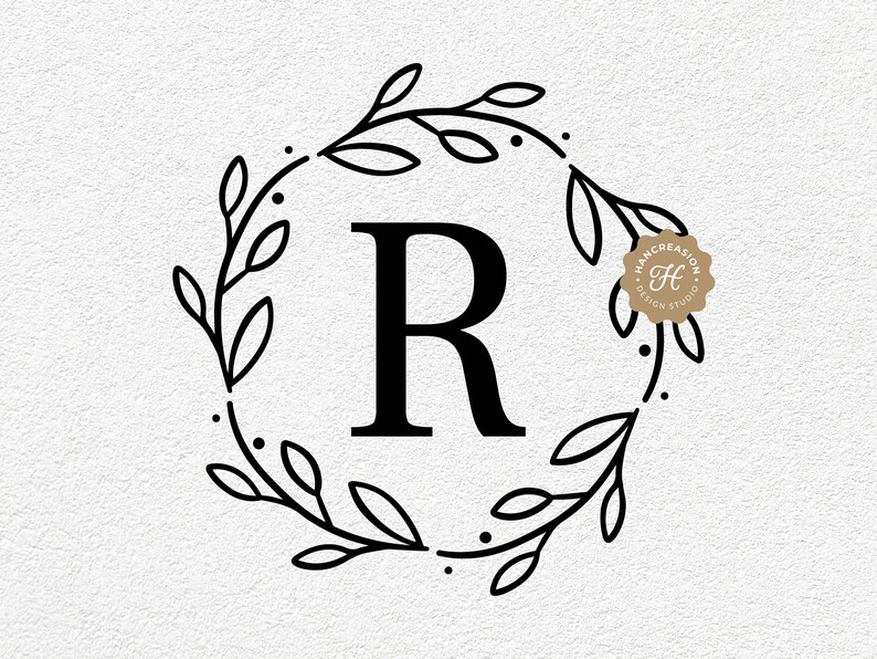 Monogram SVG Bundle Last Name Svg Initial Monogram Svg - Etsy