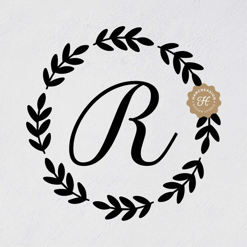 Monogram SVG Bundle, Last Name Svg, Initial Monogram Svg, Flourish ...