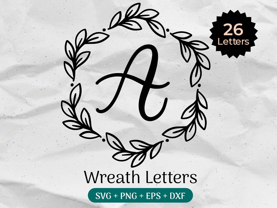 Monogram SVG Bundle, Last Name Svg, Initial Monogram, Ivy Alphabet ...