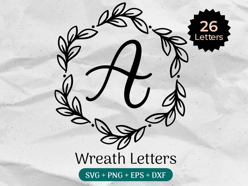 Monogram SVG Bundle Last Name Svg Initial Monogram Ivy - Etsy