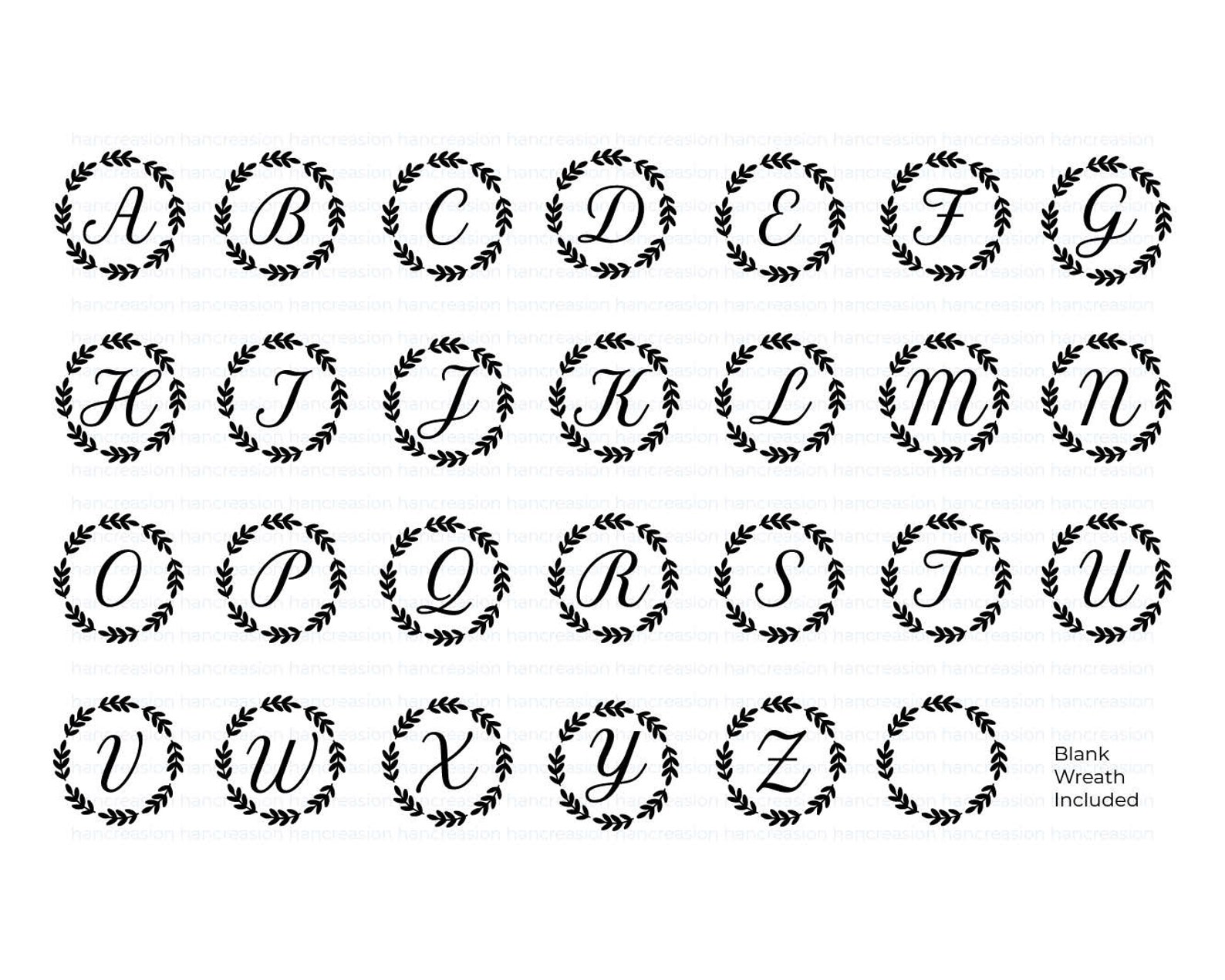 Monogram SVG Bundle, Last Name Svg, Initial Monogram Svg, Flourish ...