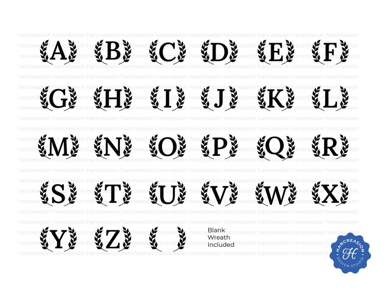 Monogram SVG Bundle, Last Name Svg, Initial Monogram Svg, Flourish ...