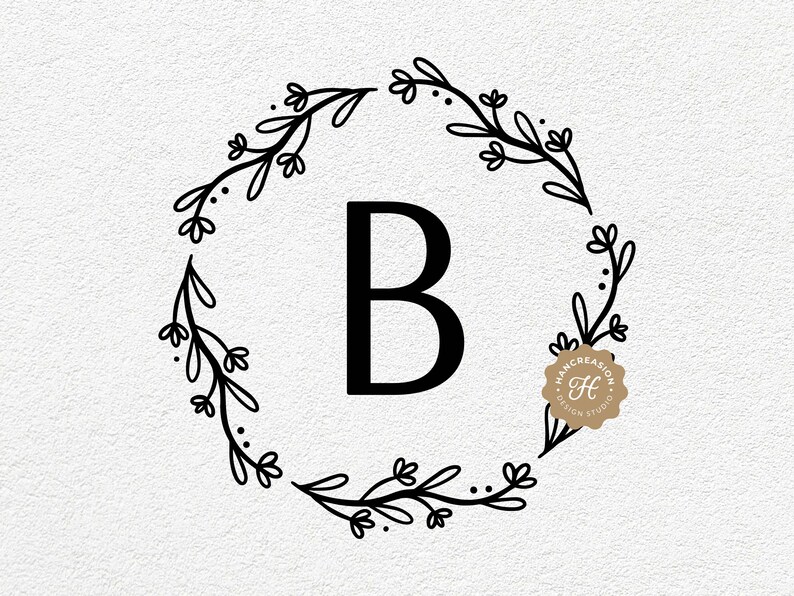 Monogram SVG Bundle Last Name Svg Initial Monogram Svg - Etsy