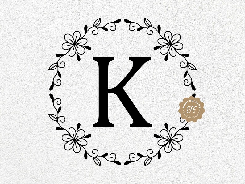 Monogram SVG Bundle Last Name Svg Initial Monogram Svg - Etsy