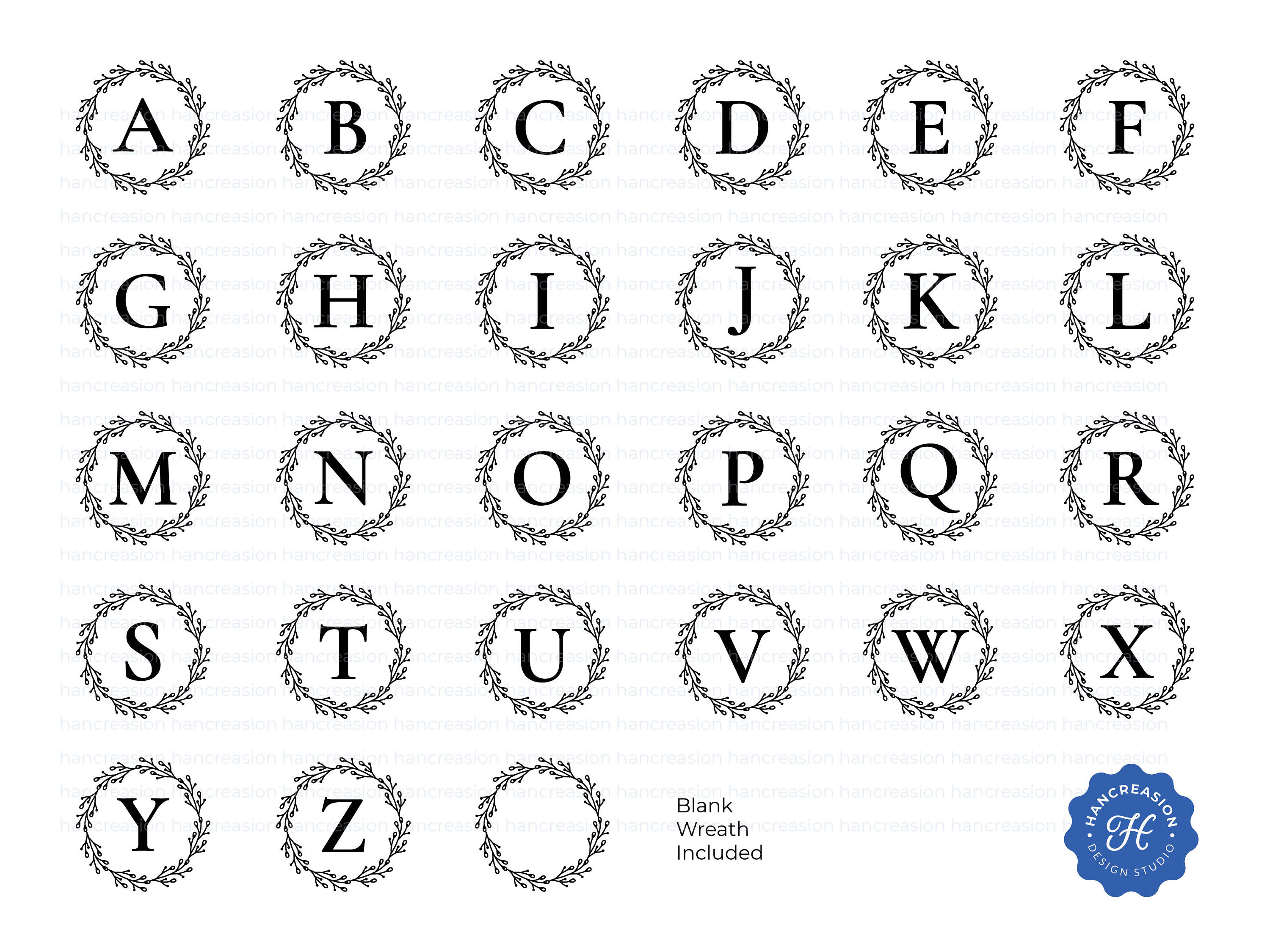 Monogram SVG Bundle Last Name Svg Initial Monogram Svg - Etsy