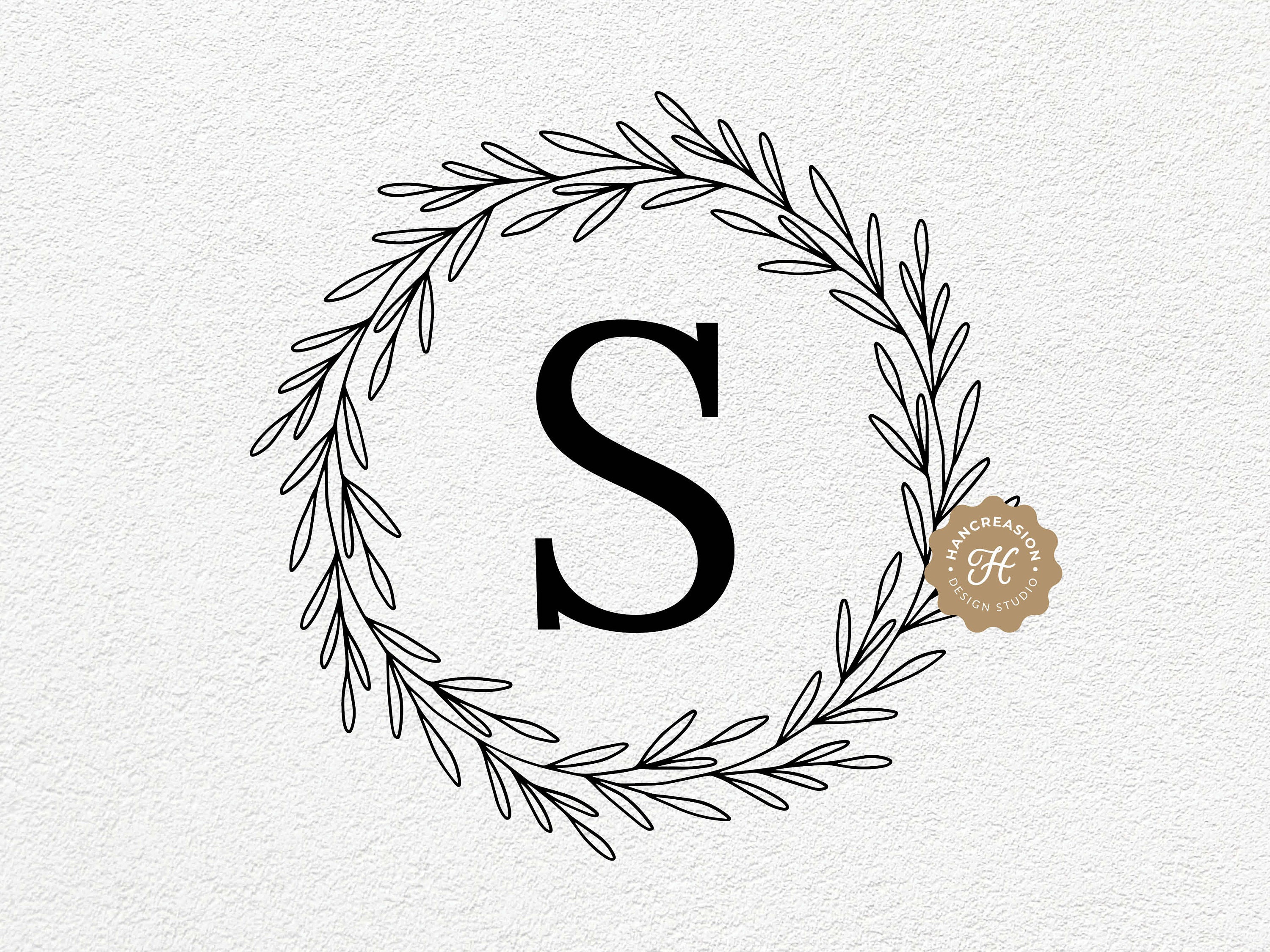 Monogram SVG Bundle Last Name Svg Initial Monogram Svg - Etsy
