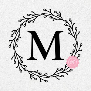 Monogram SVG Bundle, Last Name Svg, Initial Monogram Svg, Flourish ...