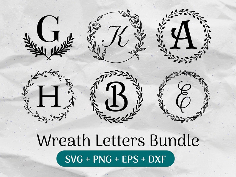 Monogram SVG Bundle Last Name Svg Initial Monogram Svg - Etsy