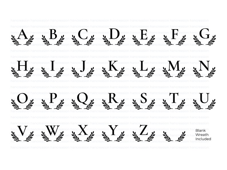 Monogram SVG Bundle Last Name Svg Initial Monogram Svg - Etsy