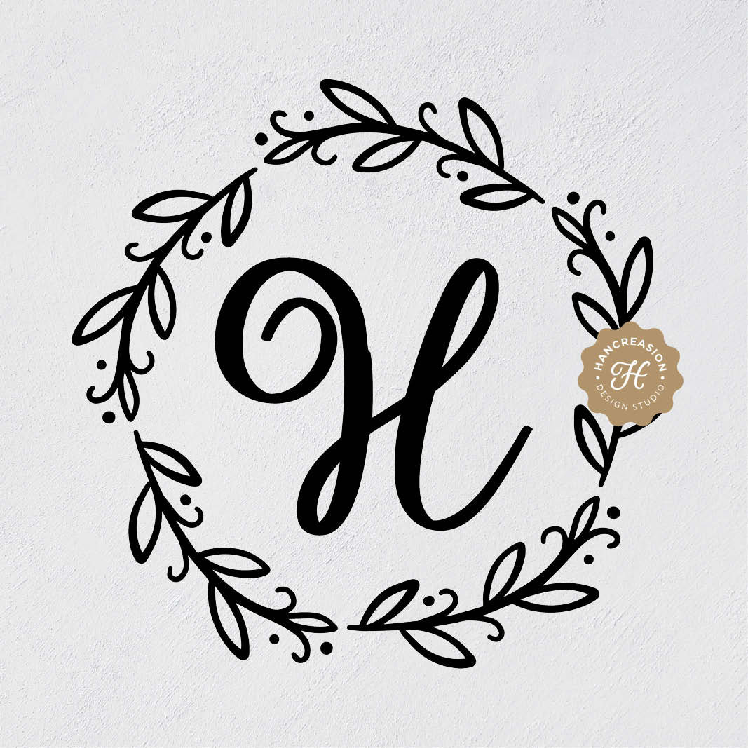 Monogram SVG Bundle, Last Name Svg, Initial Monogram Svg, Flourish ...