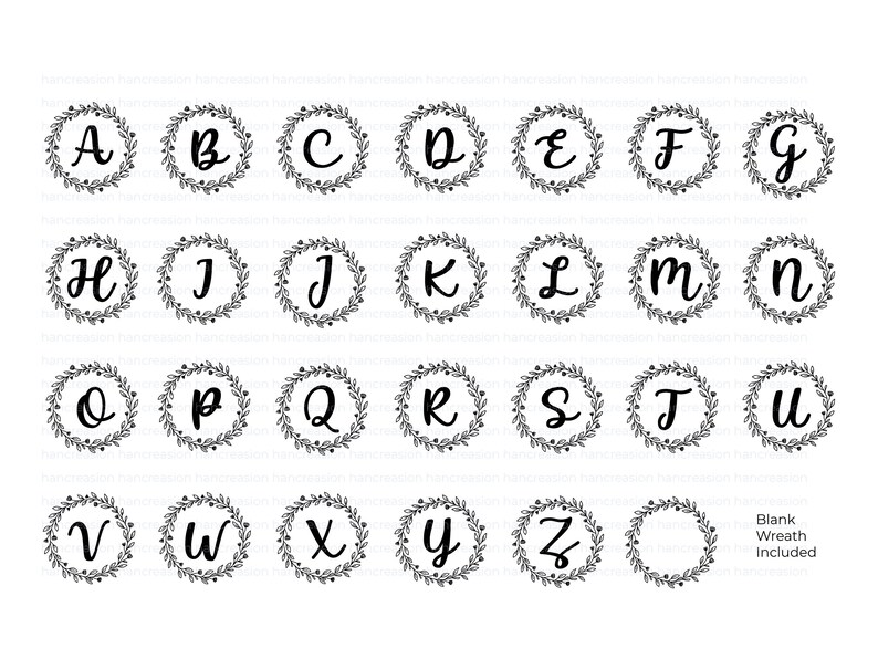 Monogram SVG Bundle Last Name Svg Initial Monogram Svg - Etsy