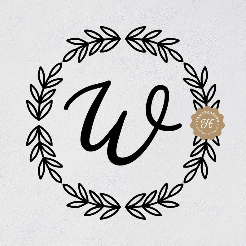 Monogram SVG Bundle, Last Name Svg, Initial Monogram Svg, Flourish ...
