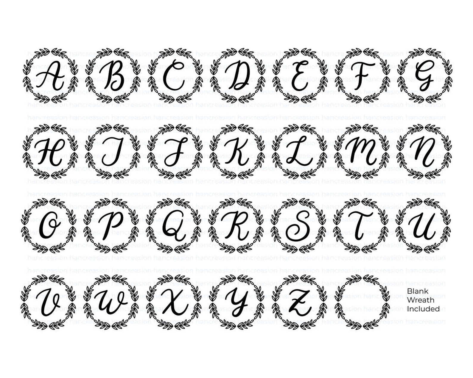 Monogram SVG Bundle, Last Name Svg, Initial Monogram Svg, Flourish ...