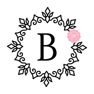 Monogram Alphabet SVG, Frame Monogram Svg Bundle, Family Name Svg ...