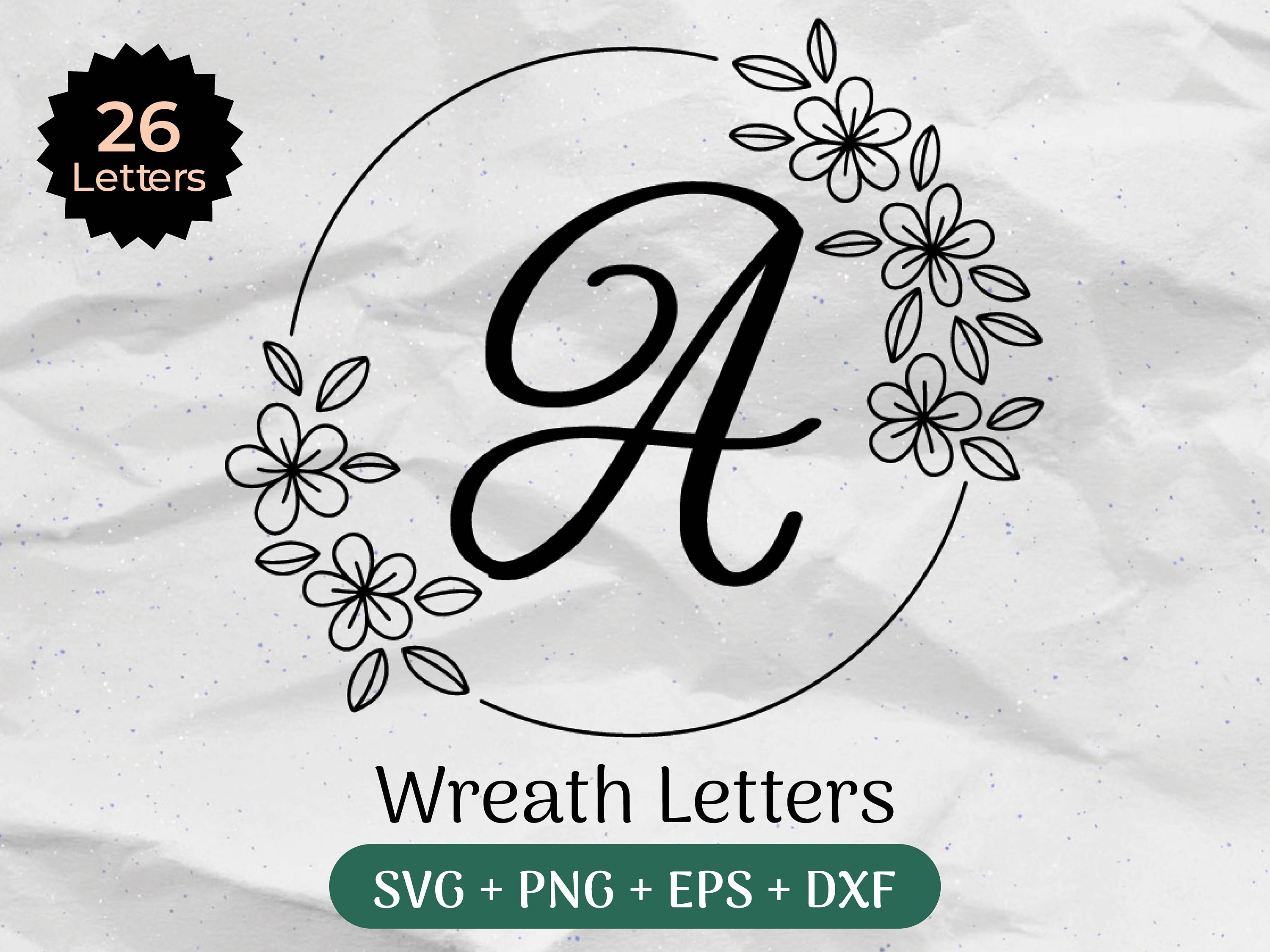 Monogram SVG Bundle, Last Name Svg, Initial Monogram Svg, Flourish ...
