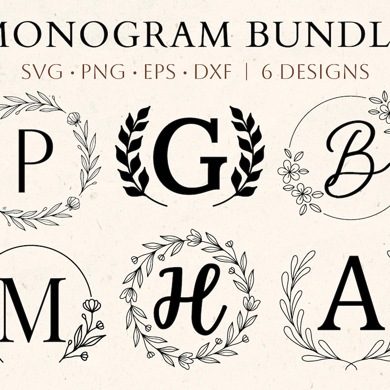 Monogram Letter D - Etsy