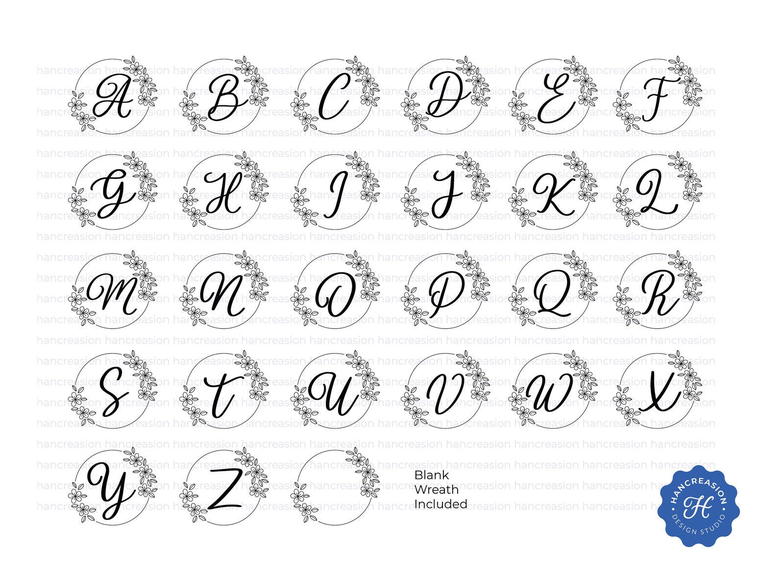 Monogram SVG Bundle, Last Name Svg, Initial Monogram Svg, Flourish ...