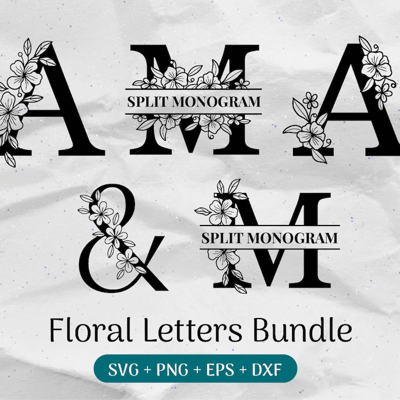 Floral Letter on Wood - Etsy UK