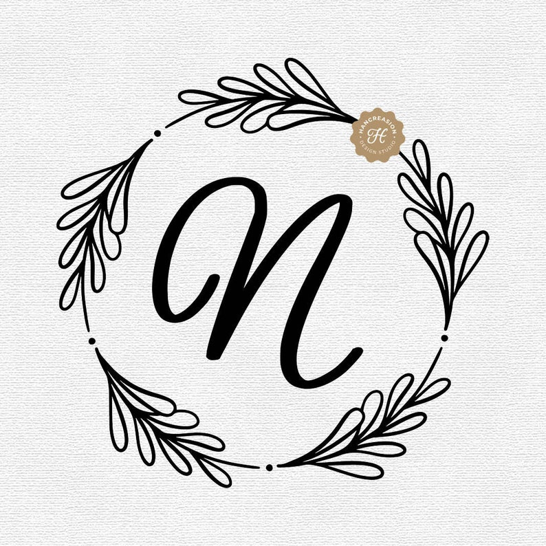 Monogram SVG Bundle Last Name Svg Initial Monogram Svg - Etsy