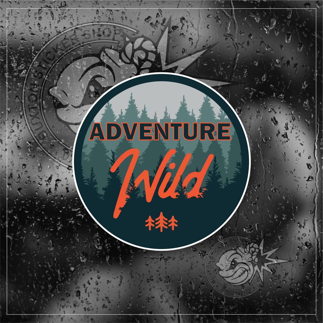 Wild Adventure Vinyl Sticker, Camper Van Decal (100mm) - Etsy