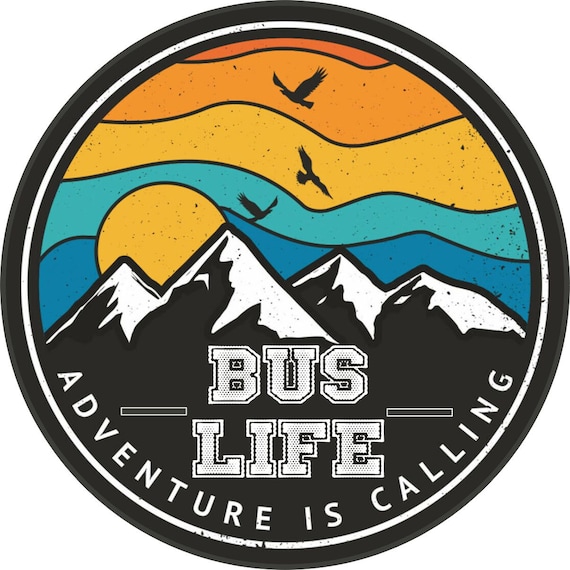 Bus Life Adventure is Calling Vinyl Sticker Camper Camping | Etsy