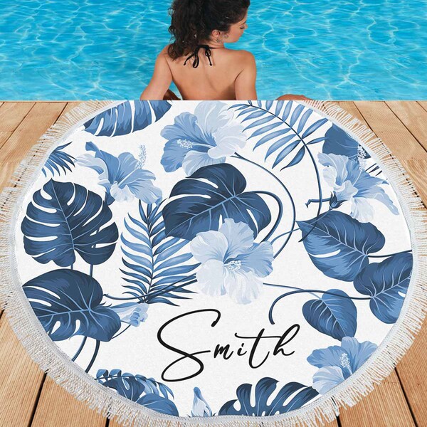 Round Beach Towel - Etsy
