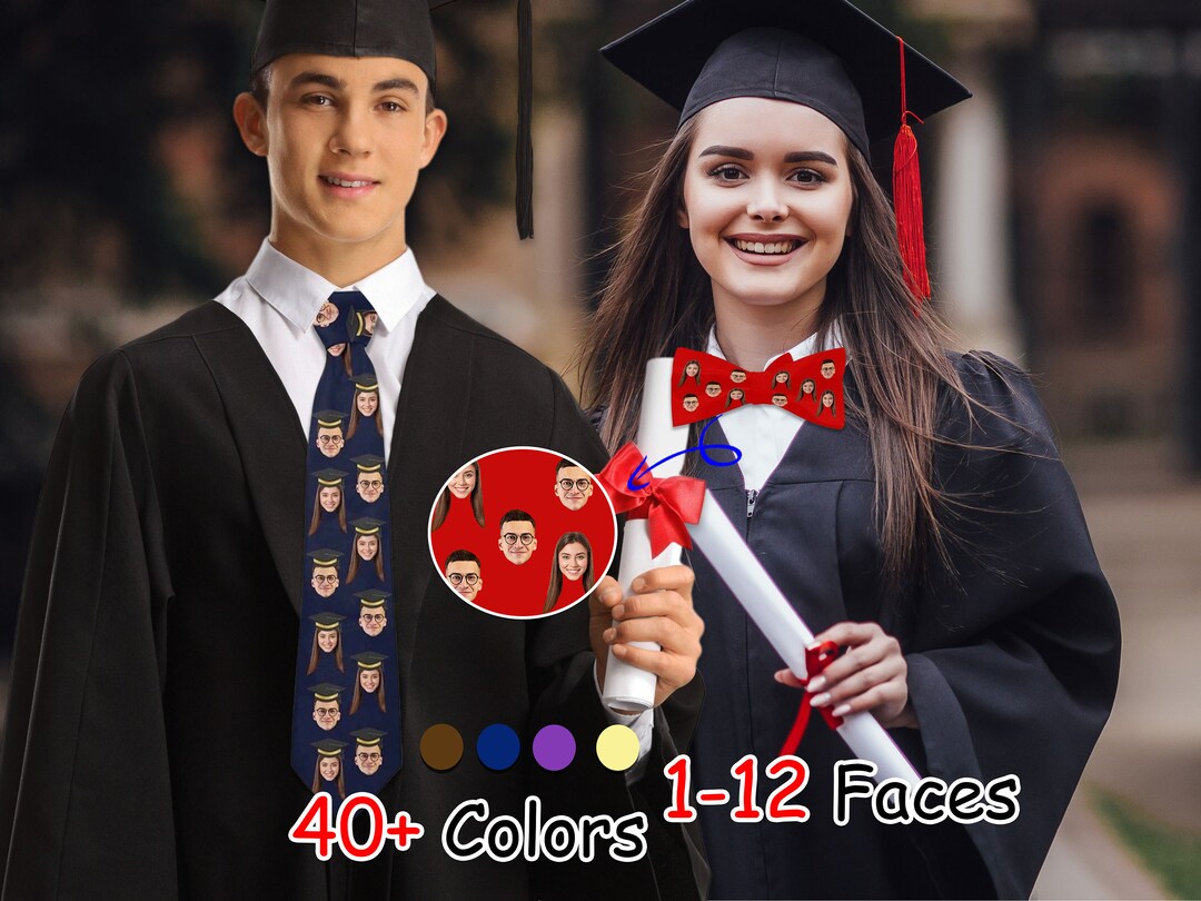 Personalized Graduation Tie With Face,custom Bowtie With Photo,custom ...
