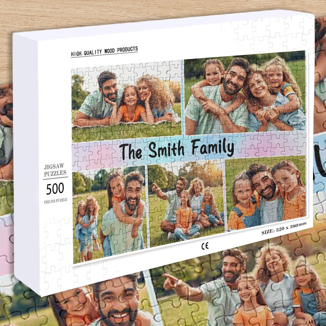 Personalized Puzzles With Picture, Custom Puzzle From Photo Couples, Photo Puzzle Family ...