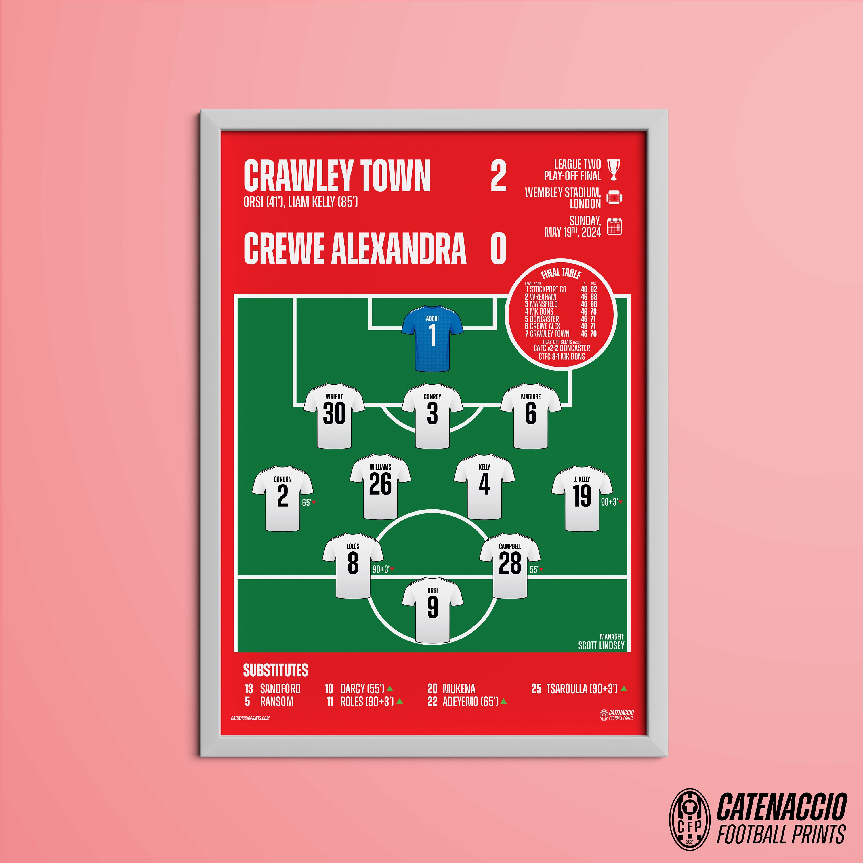 CRAWLEY TOWN Vs. Crewe Alexandra - 2024 League Two Play-off Final Match ...