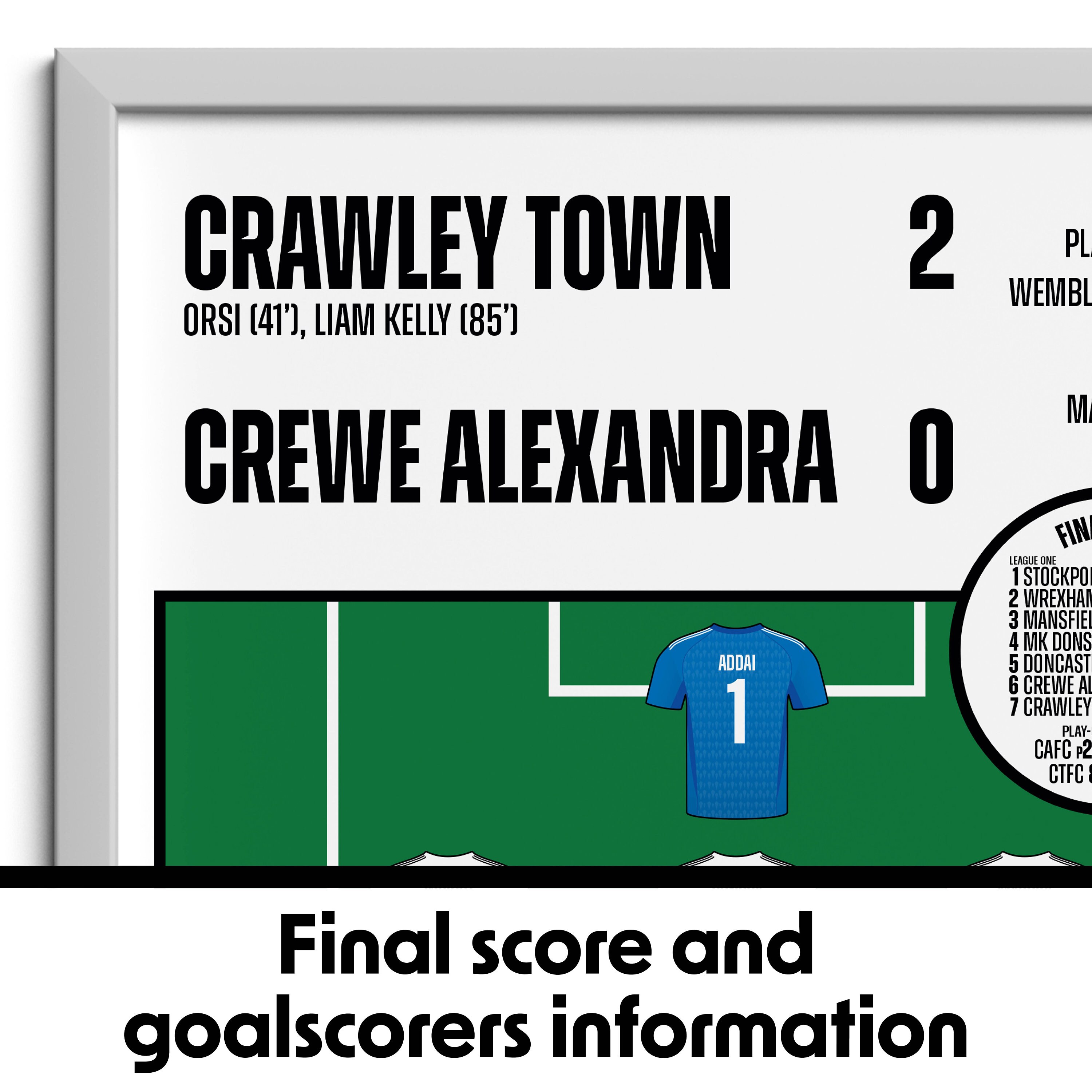 CRAWLEY TOWN Vs. Crewe Alexandra - 2024 League Two Play-off Final Match ...