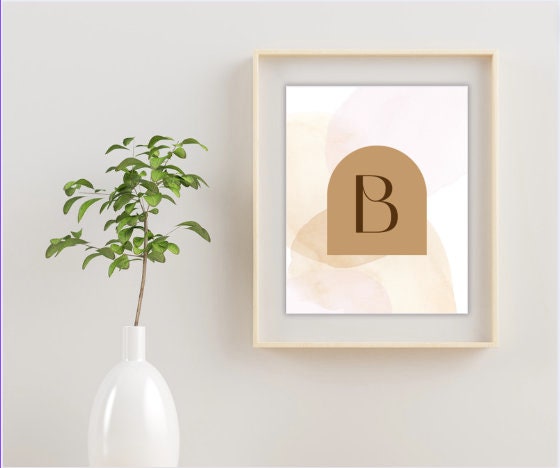 Frame-able Boho Monogram Letters 8x10 PDF A-Z - Etsy