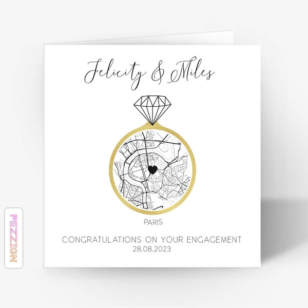 Engagement Card - Etsy