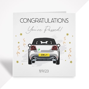 Personalised Congratulations Driving Test Greetings Card - Passed ...