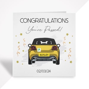 Personalised Congratulations Driving Test Greetings Card - Passed ...