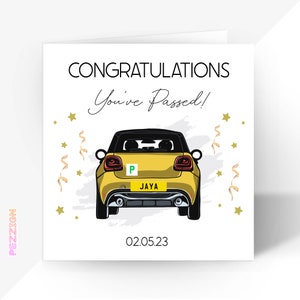 Personalised Congratulations Driving Test Greetings Card Passed Driving ...