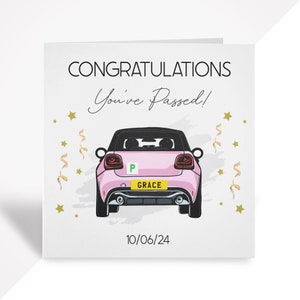 Personalised Congratulations Driving Test Greetings Card - Passed ...