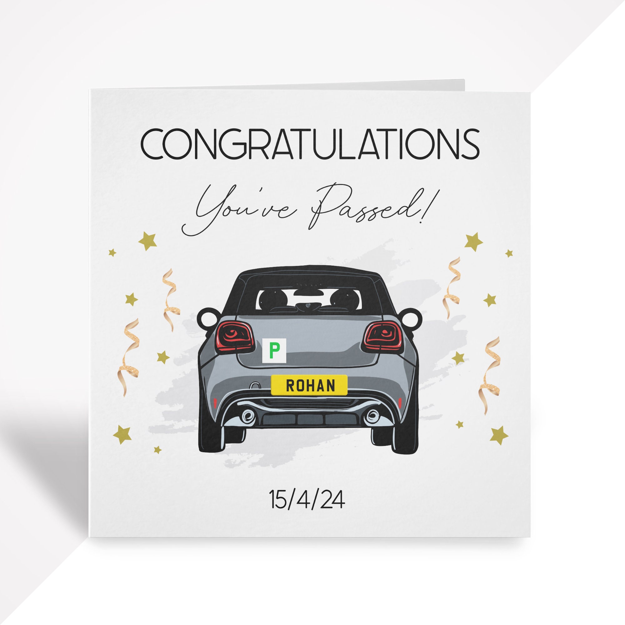 Personalised Congratulations Driving Test Greetings Card - Passed ...