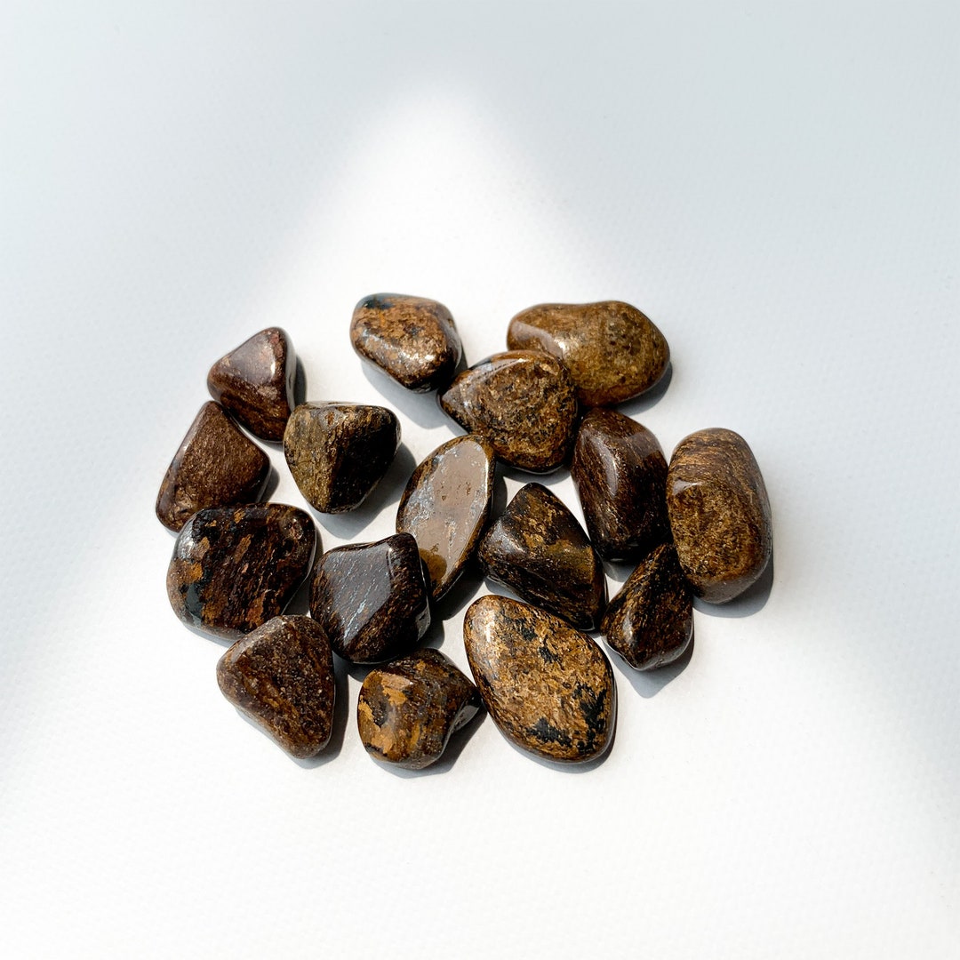 30g Bronzite Gemstone Chips, Bronzite Chip, Bronze Crystal, Crystal ...