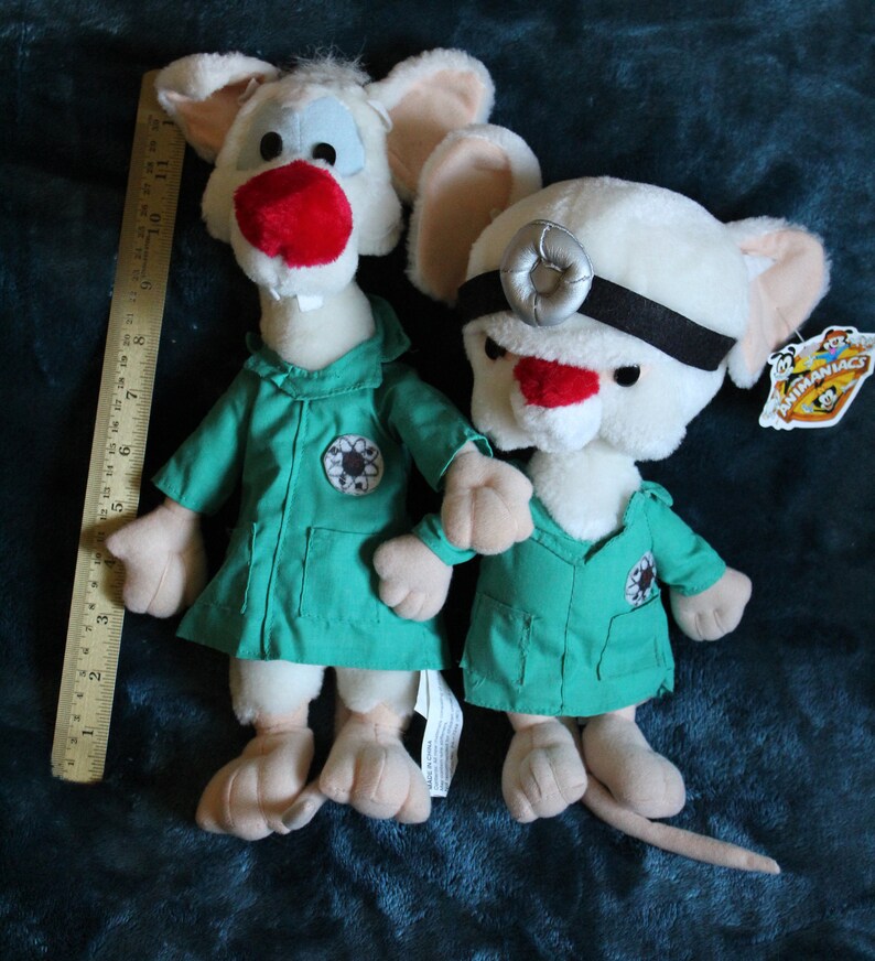 Vintage 1997 Animaniacs Pinky & the Brain Plush Collectibles - Etsy