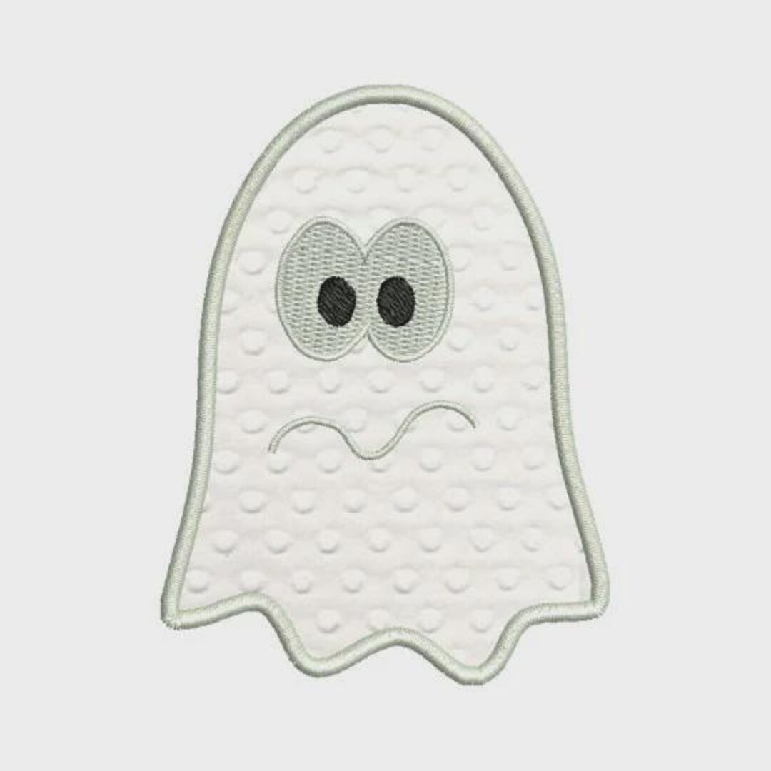 Scared Ghost Applique: Machine Embroidery Design (4x4 & 5x7) - Etsy
