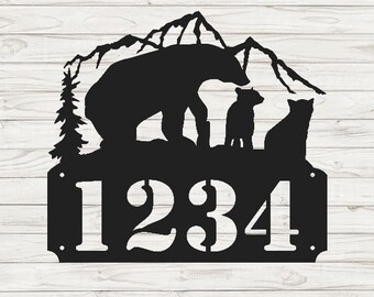 Bear Address Sign - Etsy
