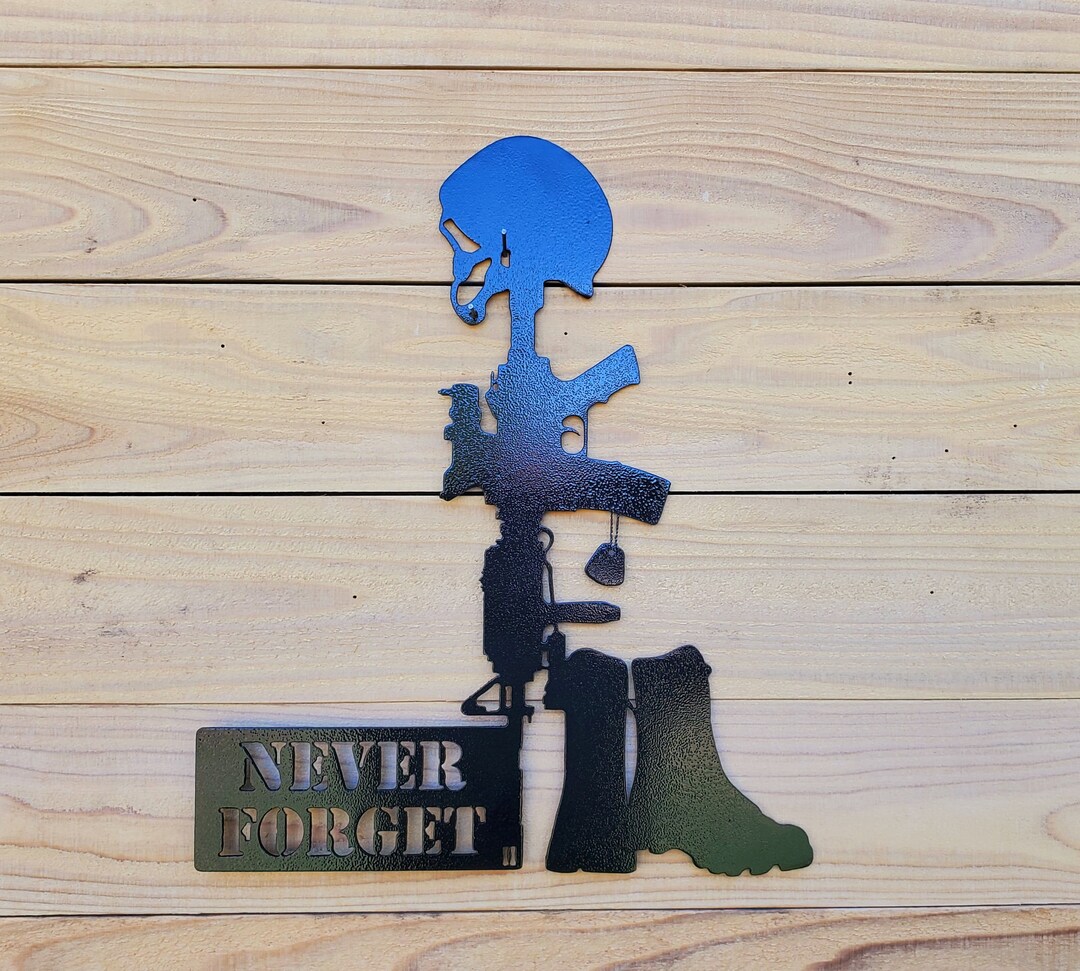 Never Forget Patriotic USA Sign Custom Metal Sign Metal Wall Art - Etsy
