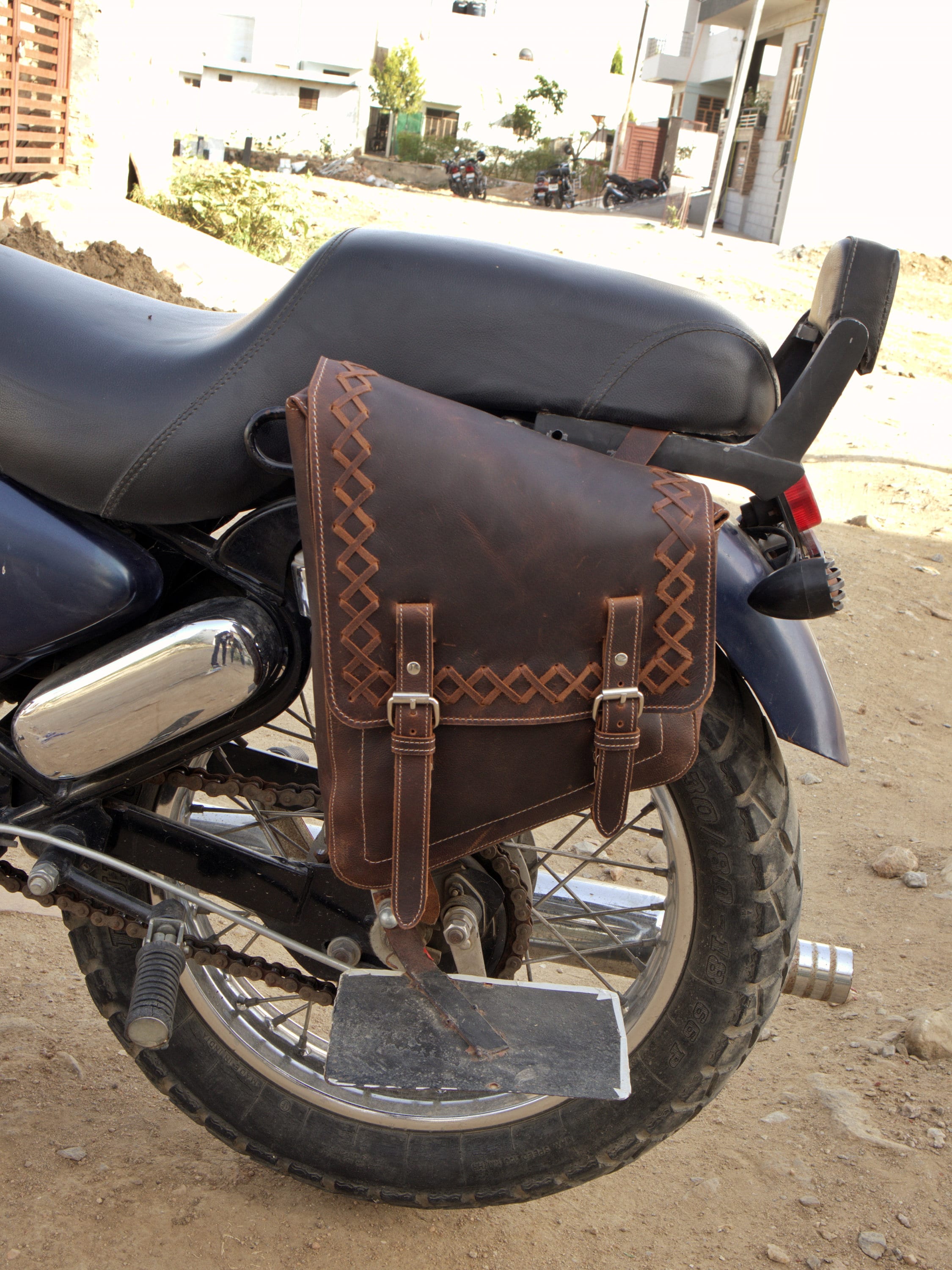 Handmade Brown Leather Bike Bag Pair Saddle Bag Set of 2 Bags - Etsy