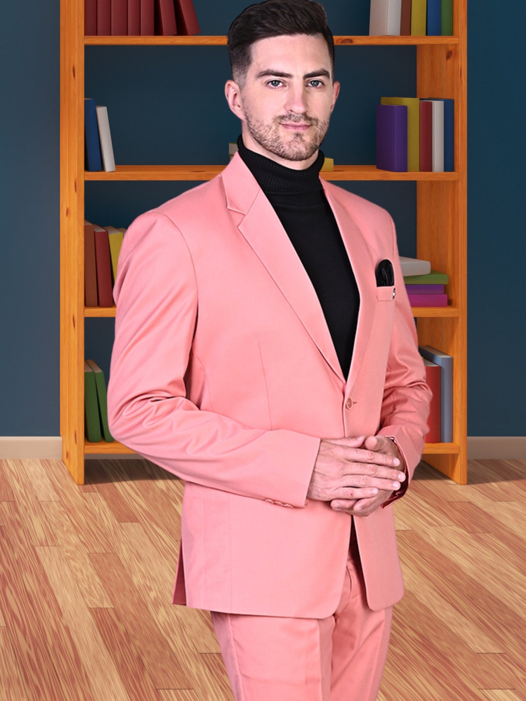 Peach 2piece Suit, Customize Suit, Beach Wedding, Prom Dinner Party ...